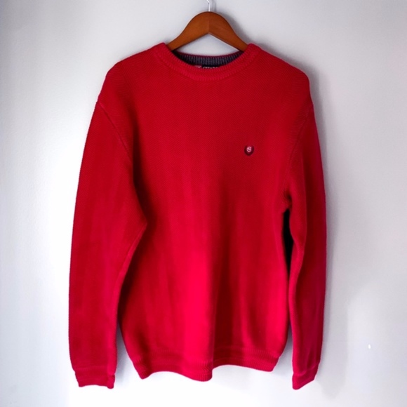 Ralph Lauren | Sweaters | Vintage Chaps Ralph Lauren Red Cable Knit ...